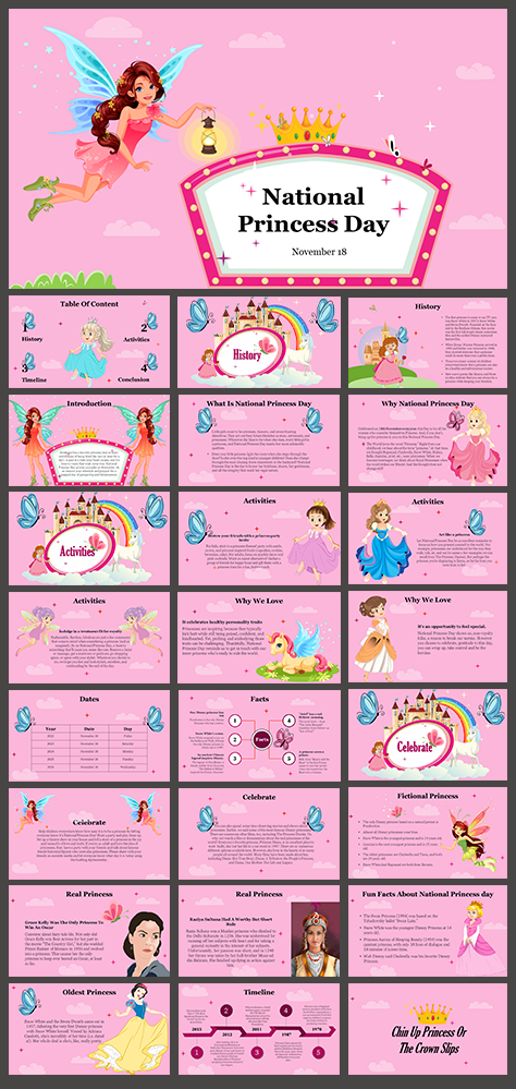 National Princess Day PowerPoint And Google Slides Themes