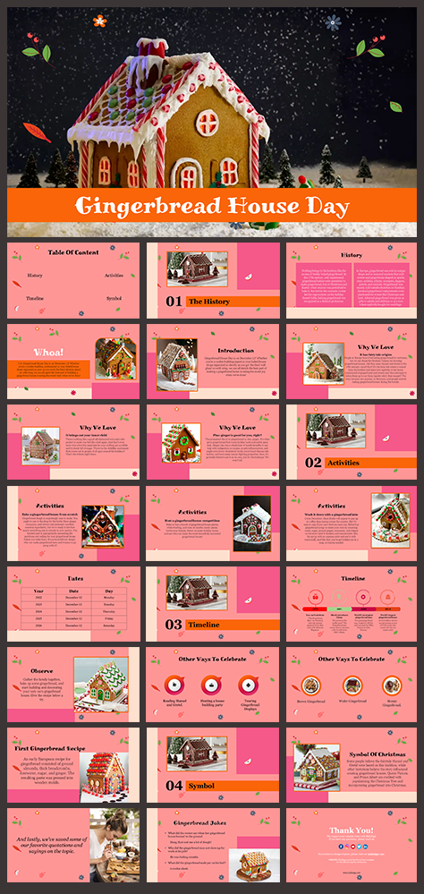 Gingerbread House Day PowerPoint And Google Slides Themes