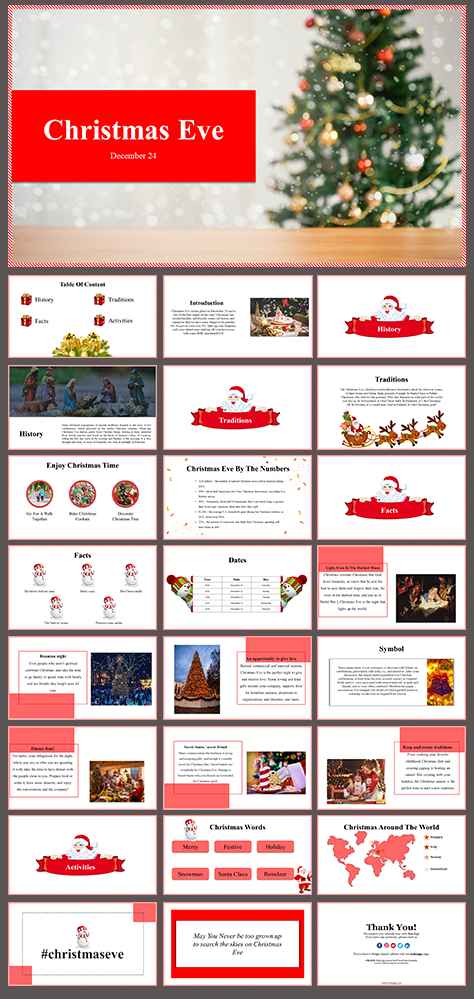 Shop Now! Christmas Eve PowerPoint Presentation Template