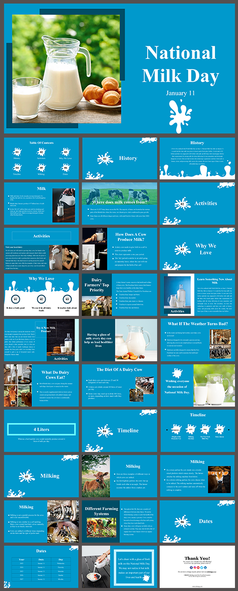 Buy Now! National Milk Day PowerPoint Presentation