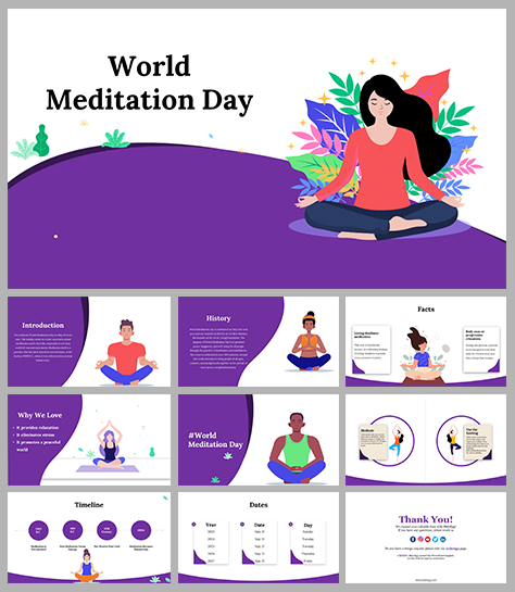 World Meditation Day PowerPoint And Google Slides Template