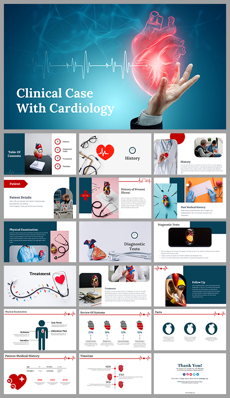 Clinical Case With Cardiology PPT And Google Slides