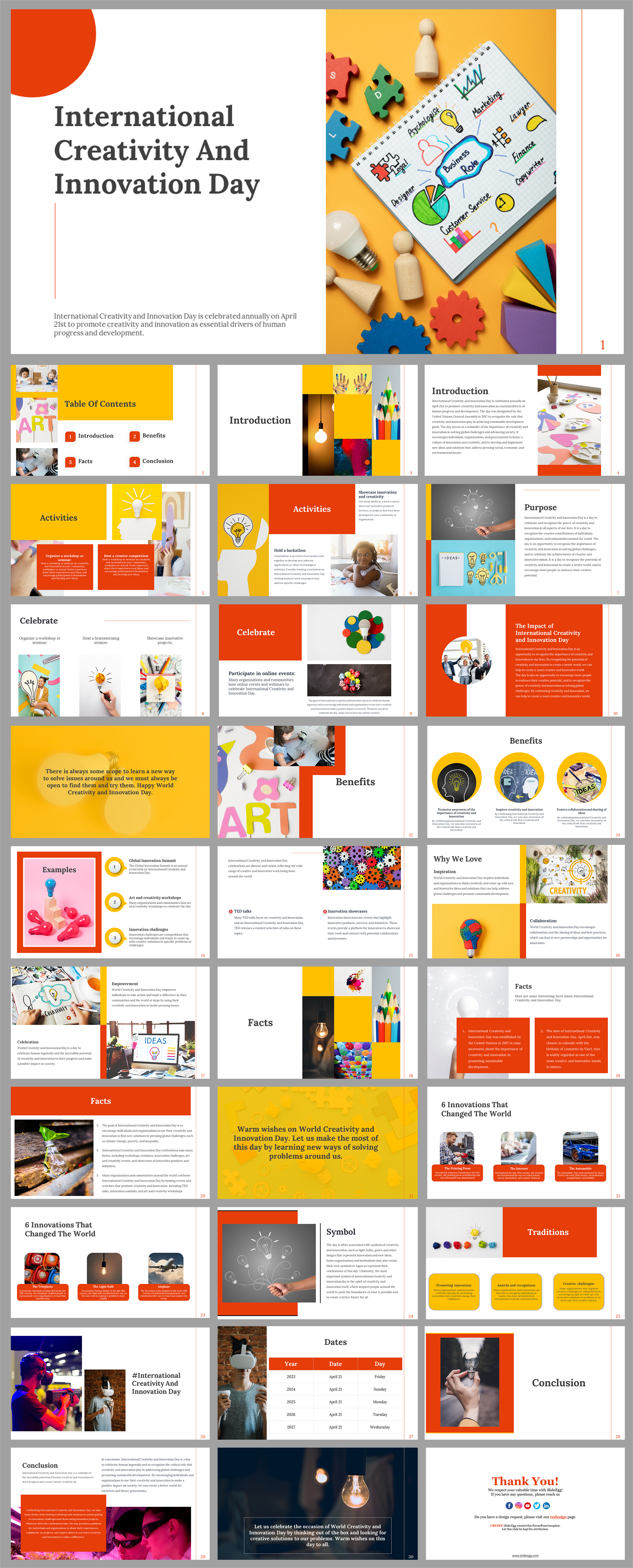 International Creativity And Innovation Day Google Slides