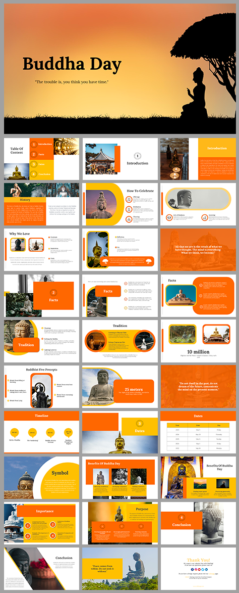 Buddha Day PowerPoint Presentation And Google Slides