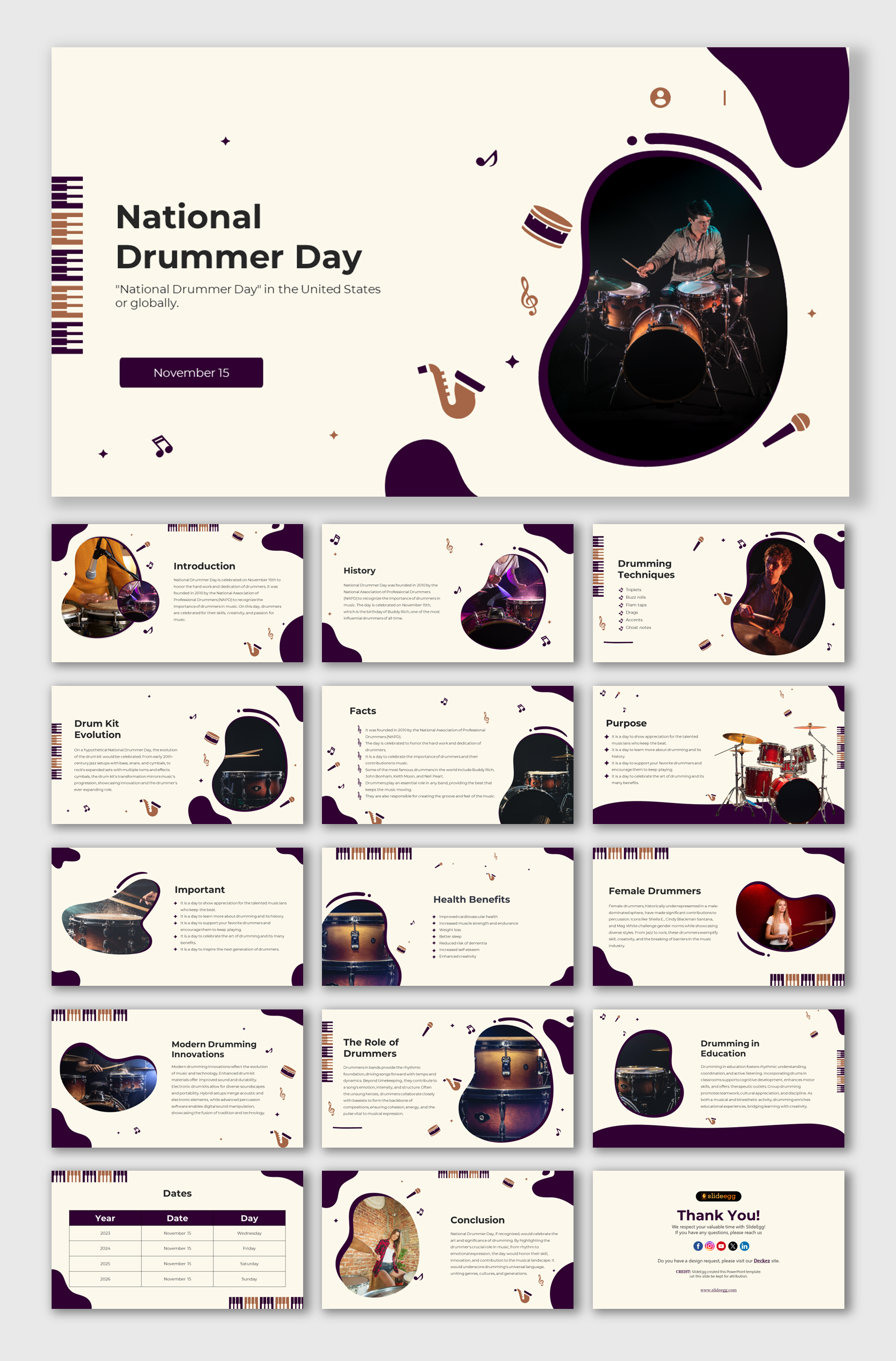 Get Now! National Drummer Day PowerPoint And Google Slides
