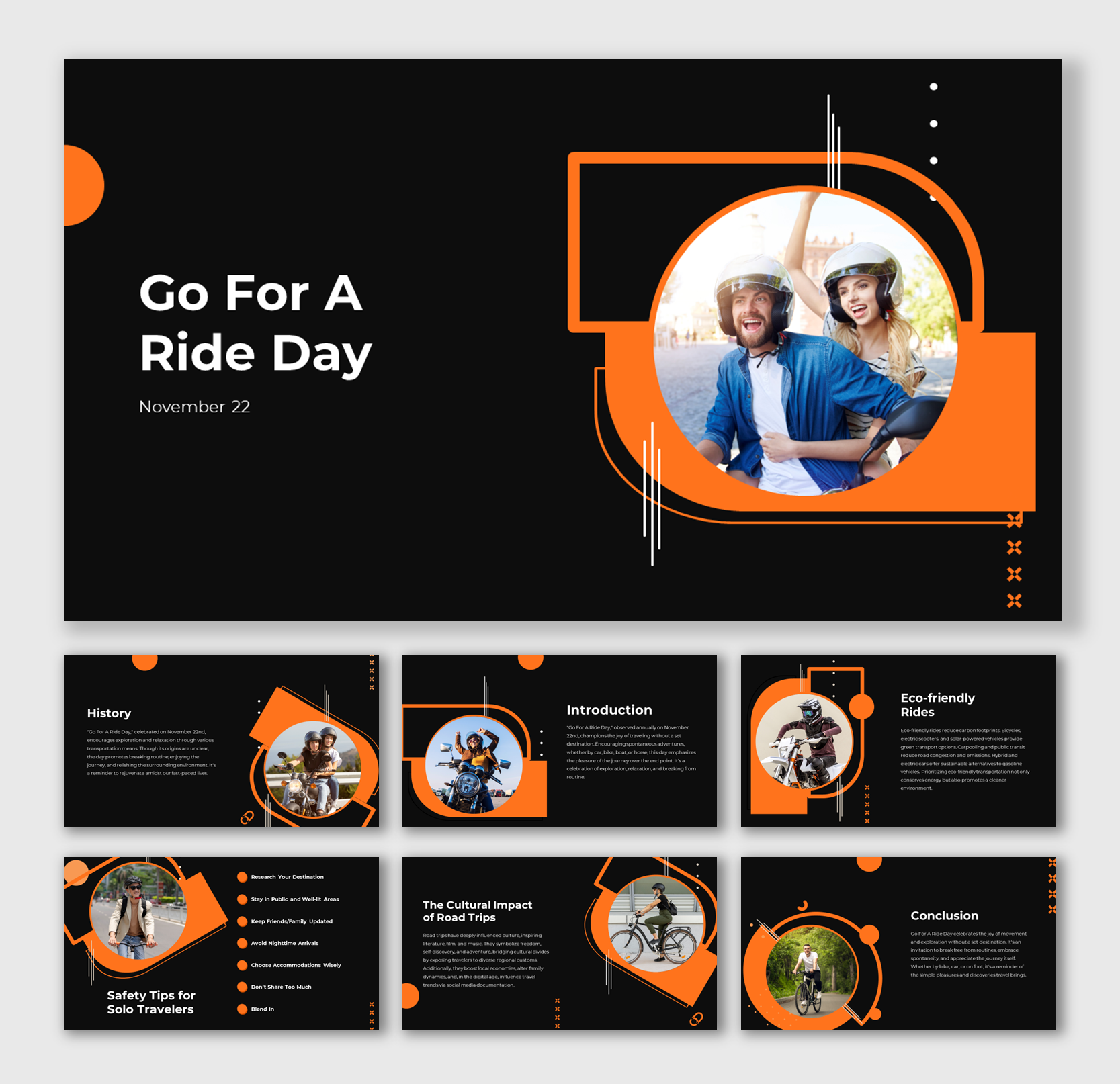 Discover The Go For A Ride Day PowerPoint And Google Slides