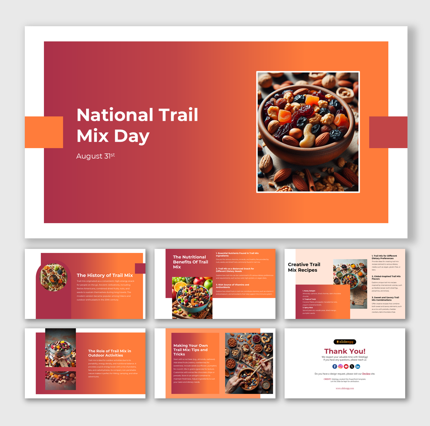 Awesome National Trail Mix Day PPT And Google Slides