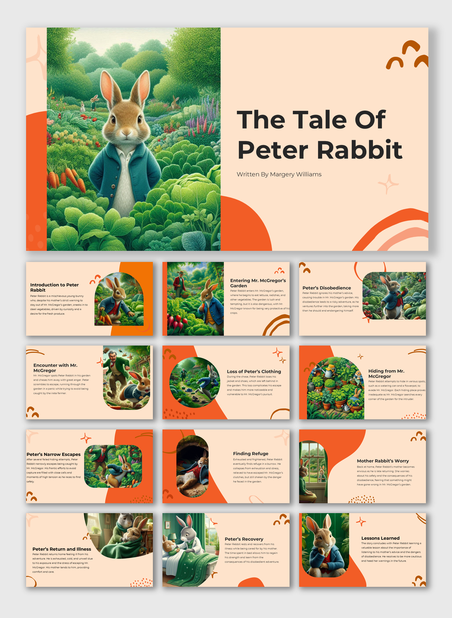 Get This The Tale of Peter Rabbit PPT And Google Slides