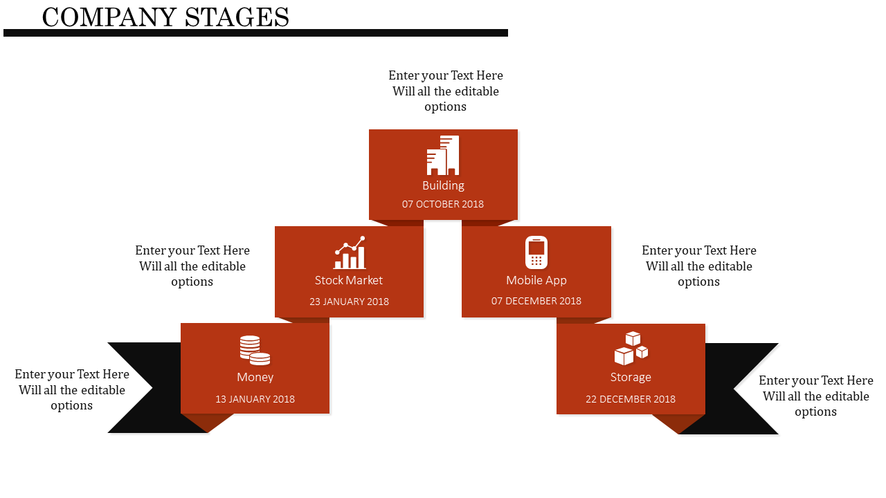 Get this Modern Company Stages Presentation Slides Diagram