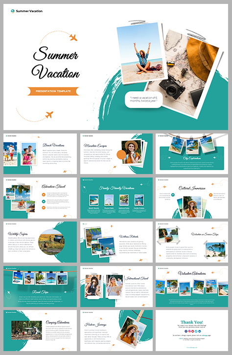 Get Now! Summer Vacation PPT And Google Slides Templates