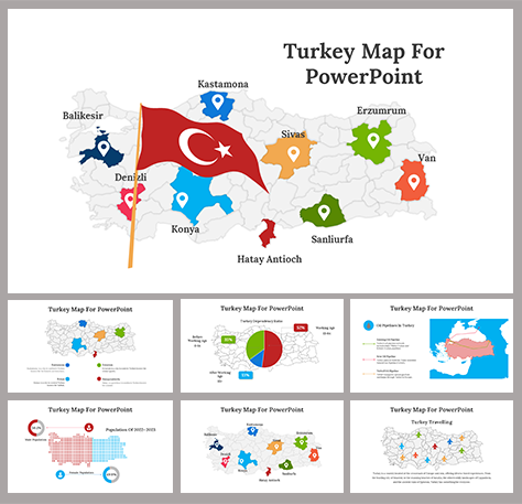 Turkey Map For PowerPoint And Google Slides Templates