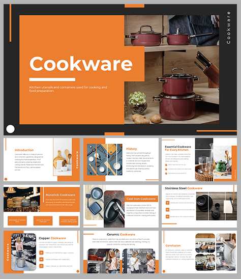Cookware PowerPoint Presentation and Google Slides Themes