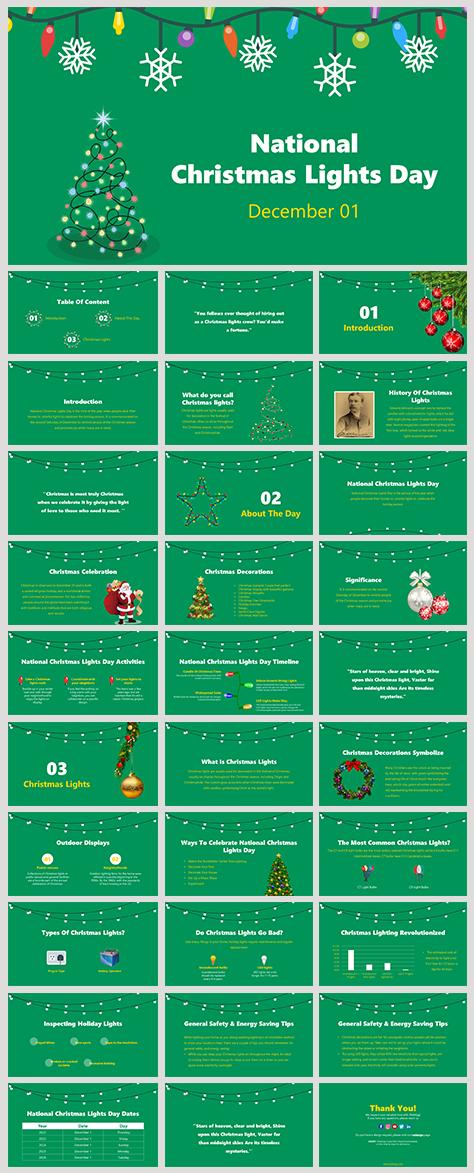 Download National Christmas Lights Day For Presentation