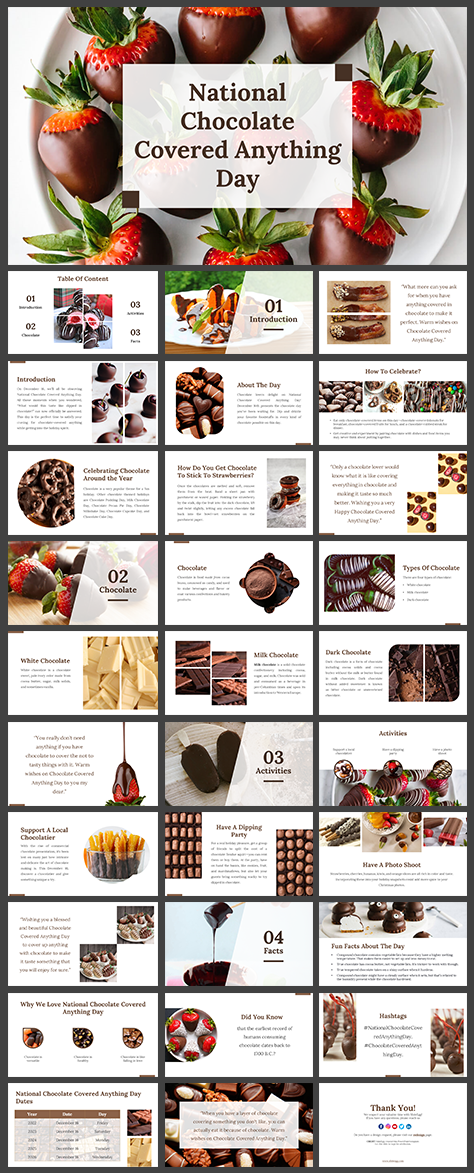 National Chocolate Covered Anything Day PPT Presentation