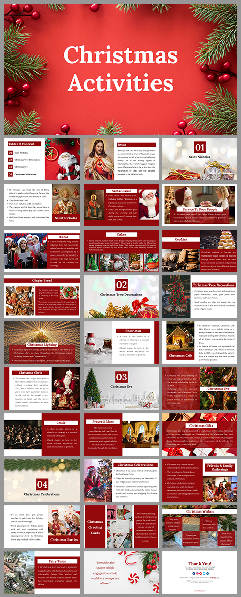 Christmas Activities PowerPoint and Google Slides Themes