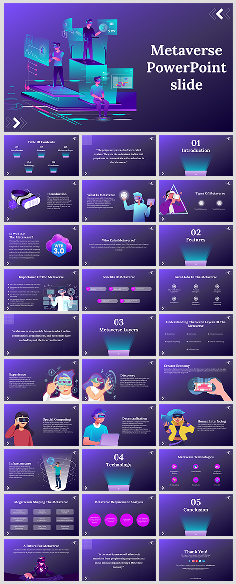 Metaverse PowerPoint Template Google Slides For Presentation