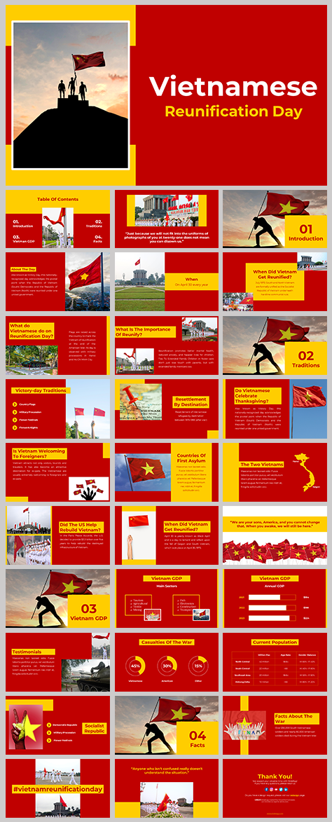 Vietnamese Reunification Day PPT And Google Slides Themes