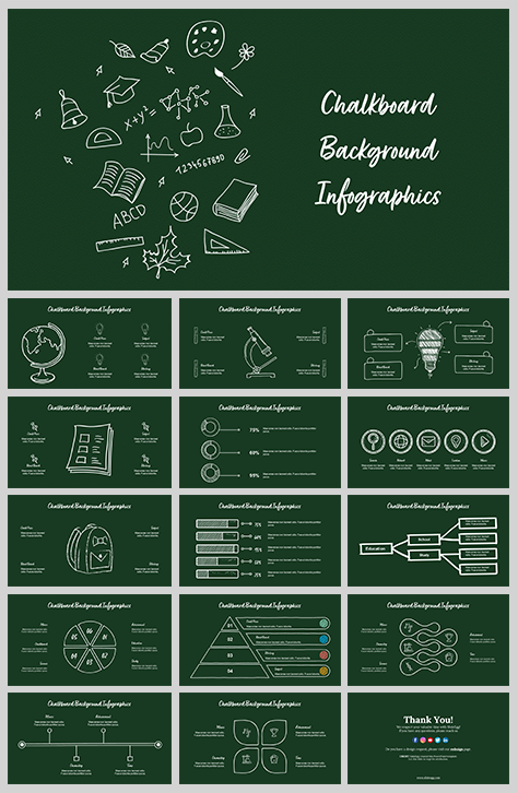 Chalkboard Background Infographics Google Slides Themes