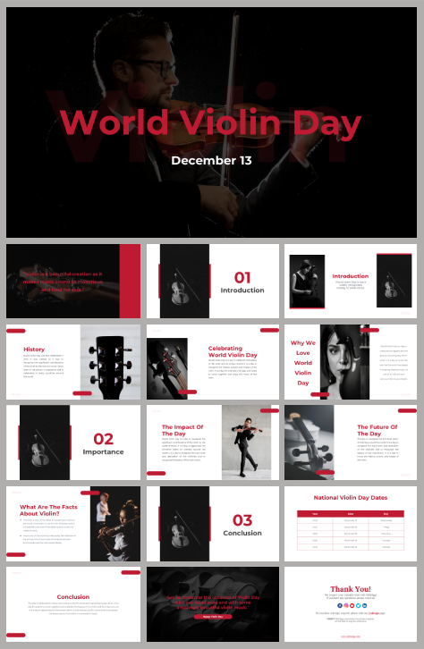 World Violin Day PowerPoint And Google Slide Templates