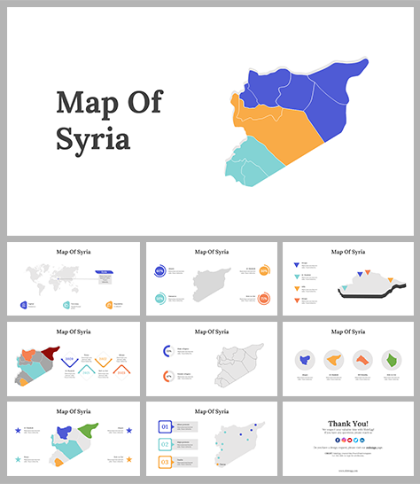 Explore Map Of Syria PowerPoint And Google Slides Themes