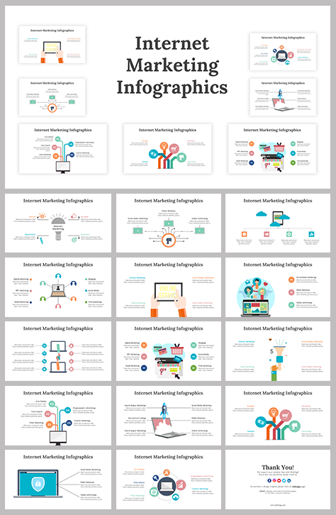 Internet Marketing Infographics PPT And Google Slides Themes