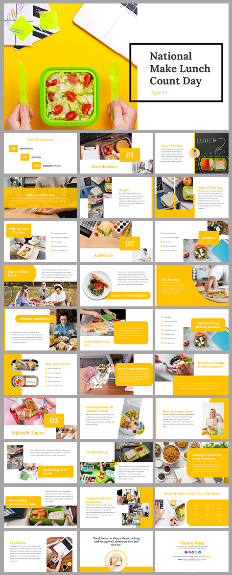 National Make Lunch Count Day PPT And Google Slides Themes