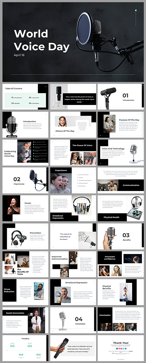 World Voice Day PowerPoint And Google Slides Templates