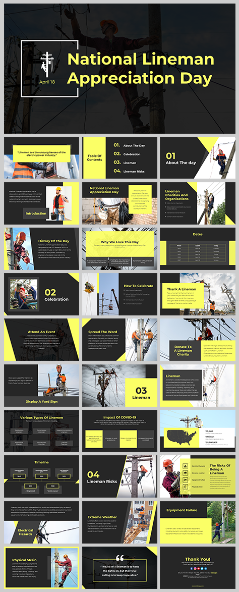 National Lineman Appreciation Day Google Slides Templates