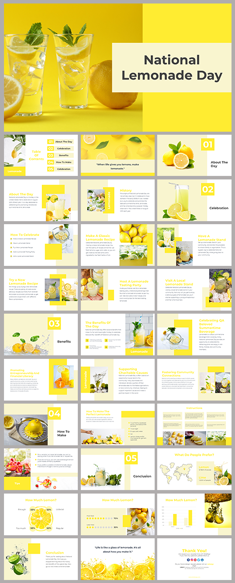 National Lemonade Day PPT And Google Slides Templates