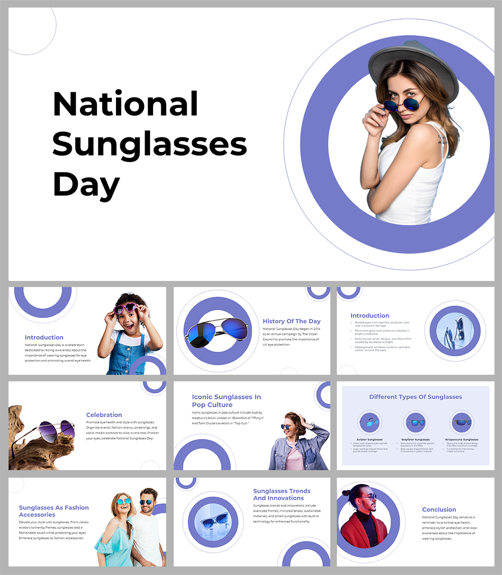National Sunglasses Day PPT and Google Slides Templates