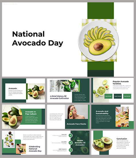 National Avocado Day PowerPoint and Google Slides Templates