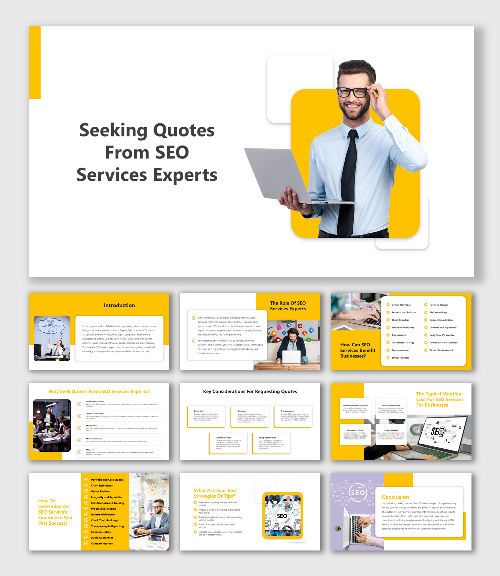 Get Seeking Quotes From SEO Services Experts PowerPoint