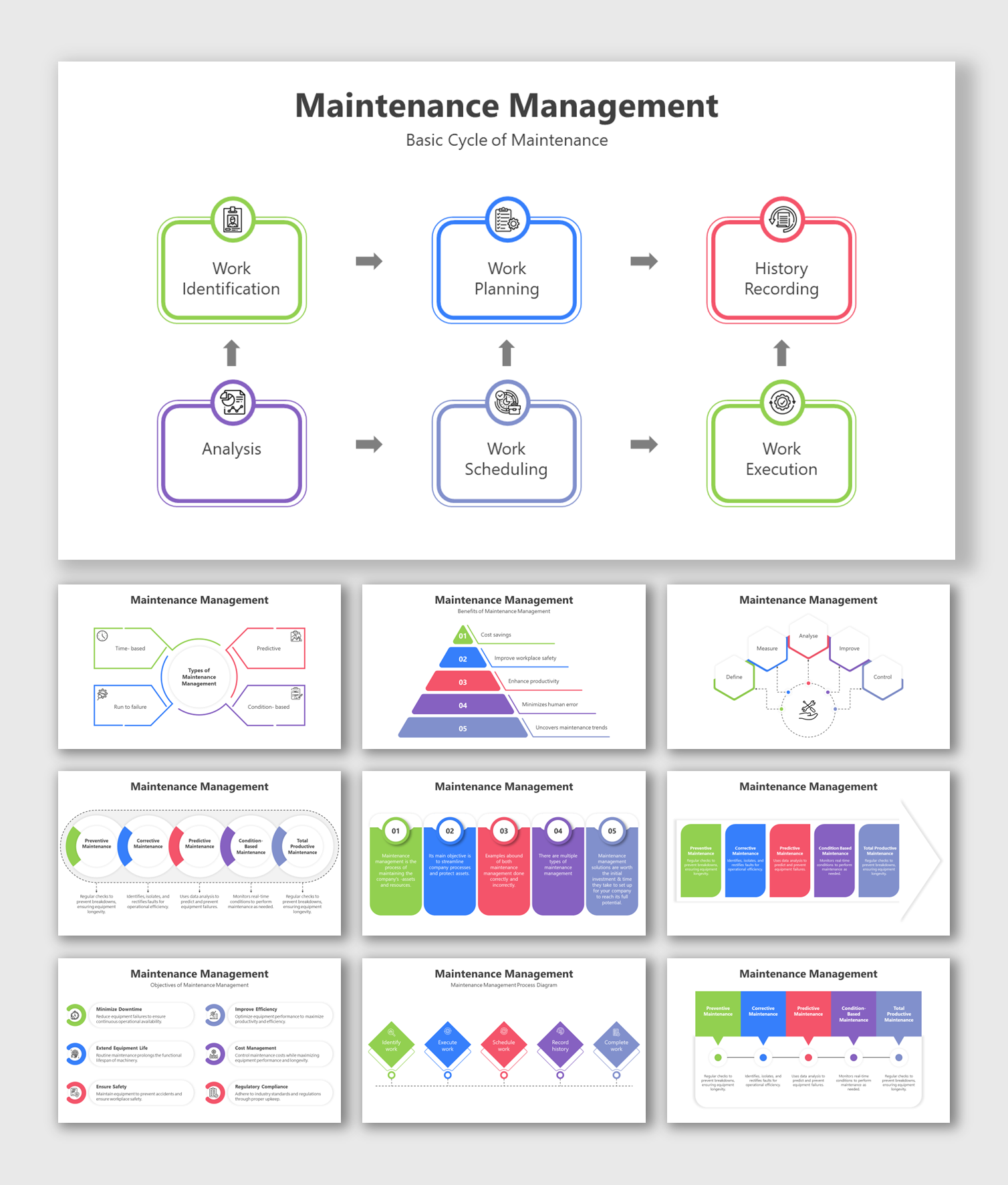Download Our Maintenance Management PPT And Google Slides
