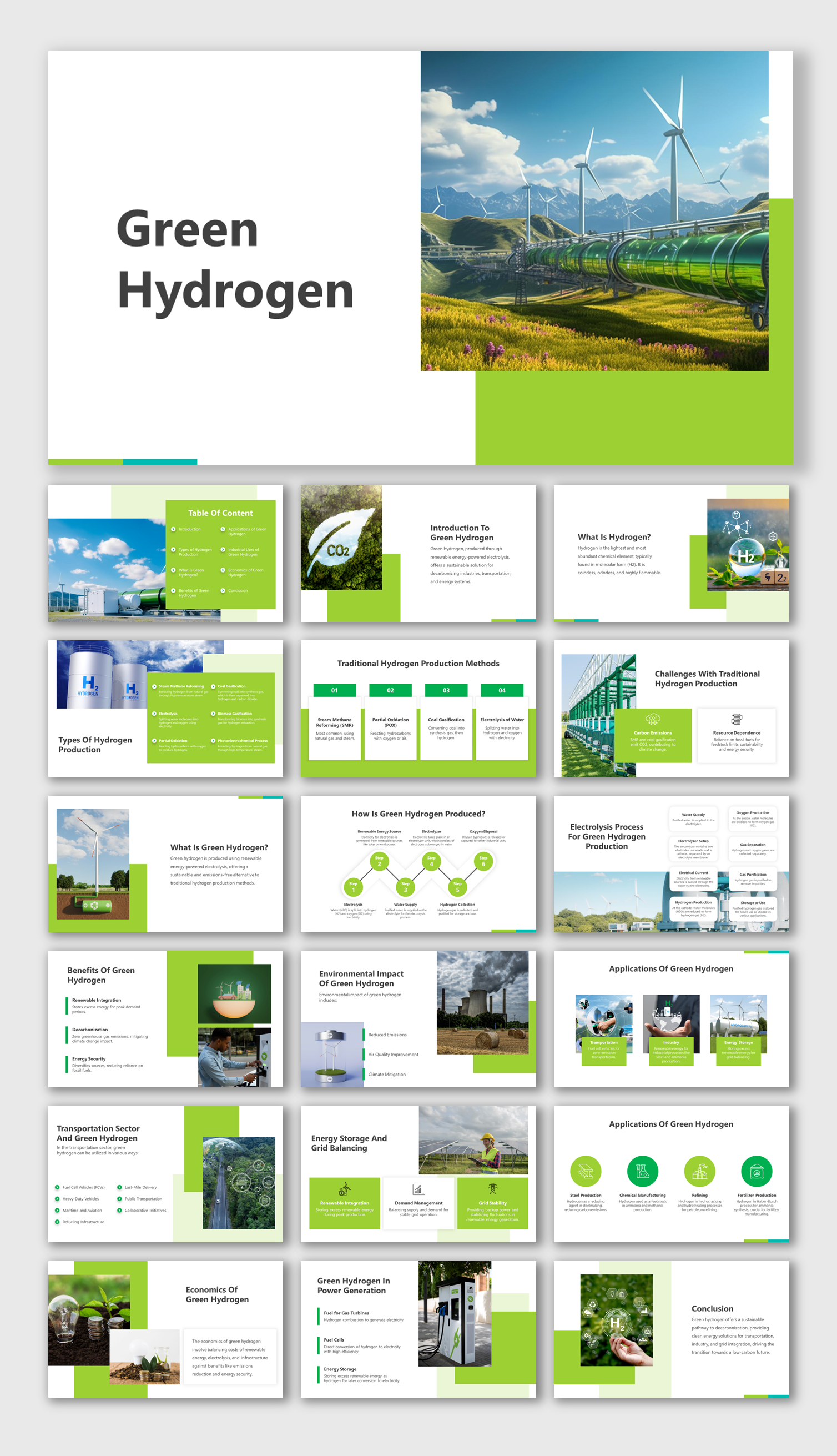 Explore Our Green Hydrogen PPT And Google Slides Templates