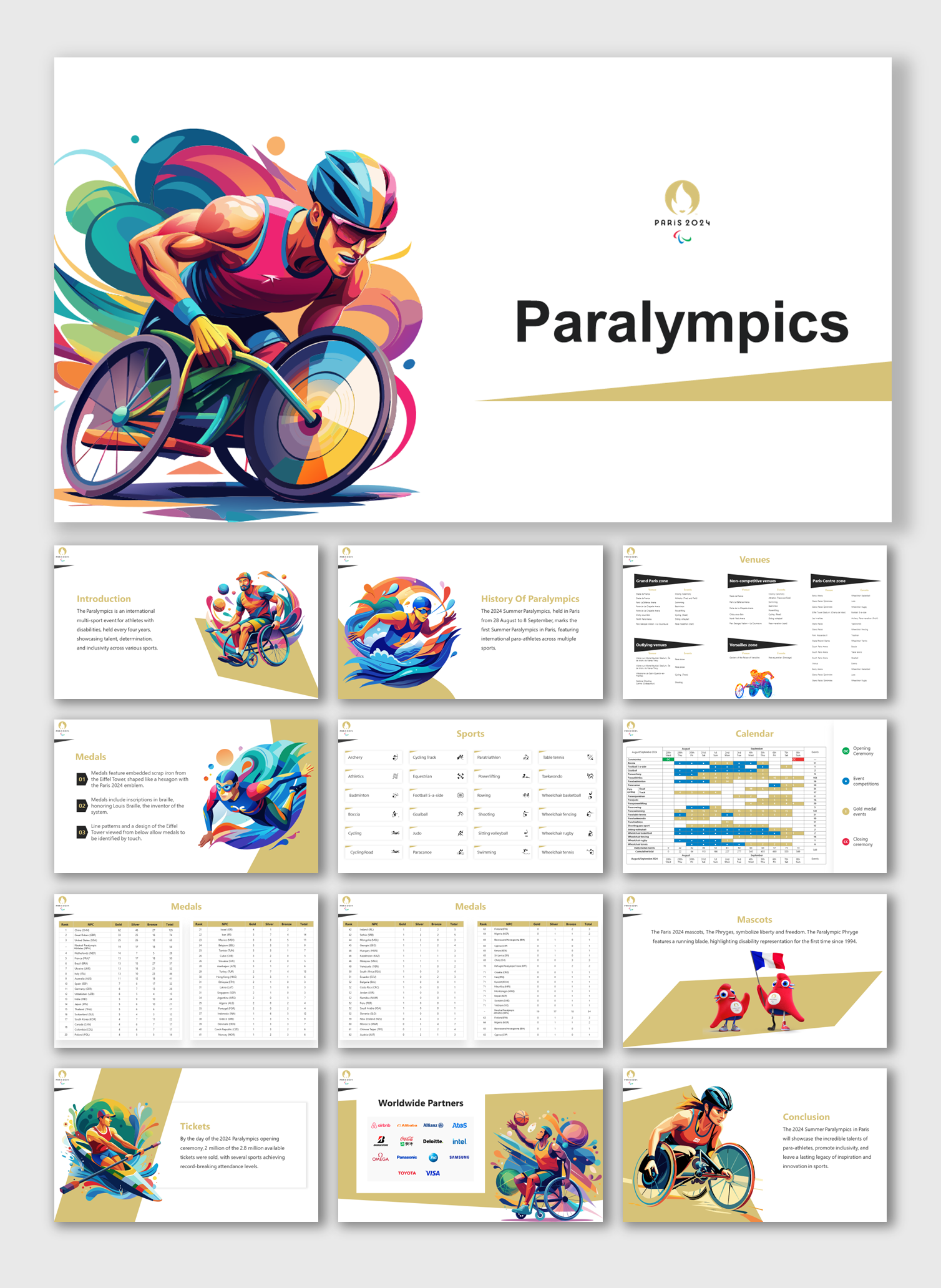 Paris 2024 Paralympics Games PowerPoint Presentation