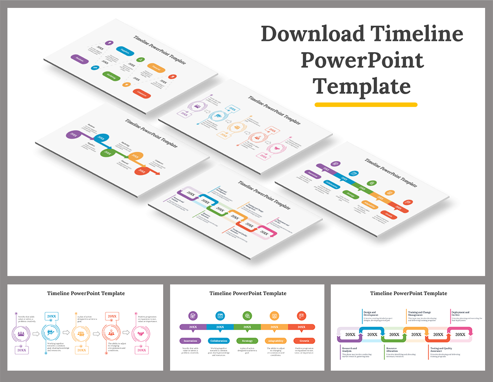 Download Timeline PowerPoint and Google Slides Templates