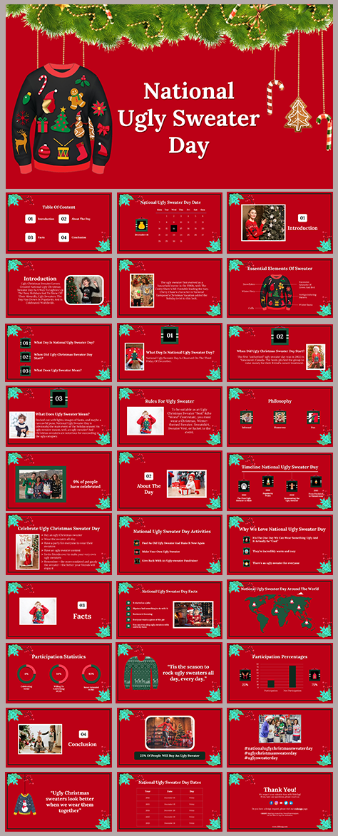 National Ugly Sweater Day PPT and Google Slides Templates