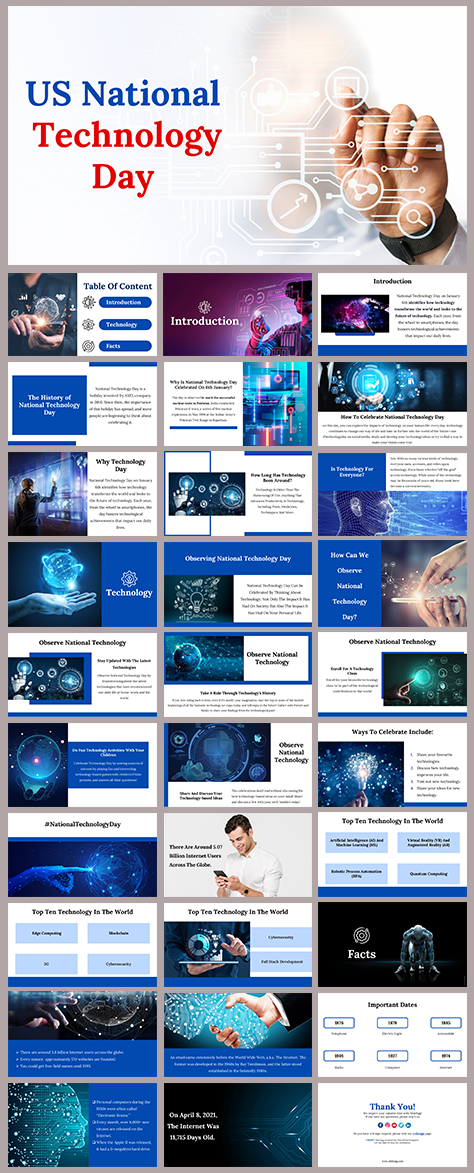 Buy US National Technology Day PowerPoint Template