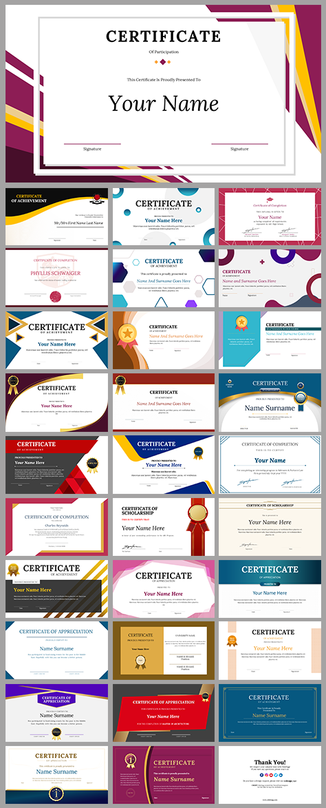 Certificate Templates PowerPoint and Google Slides