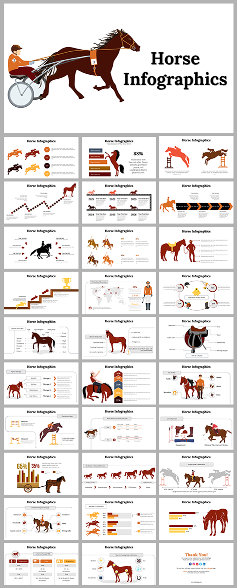 Get Now! Horse Infographics PowerPoint Presentation