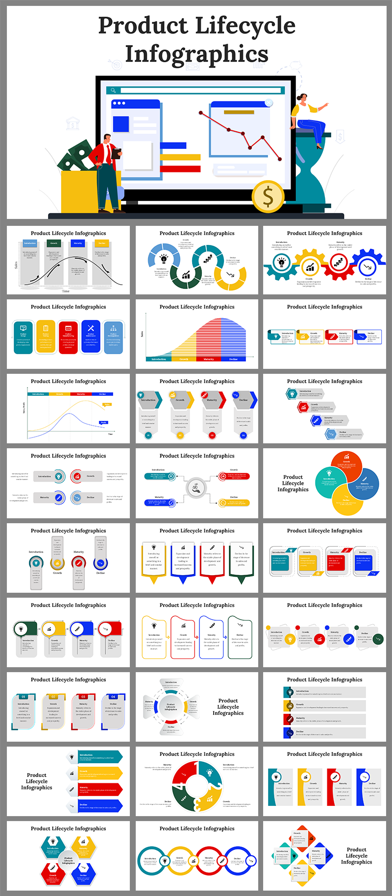 Product Lifecycle Infographics PowerPoint and Google Slides