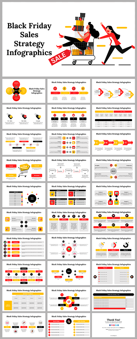 Black Friday Sales Strategy Infographics PPT & Google Slides