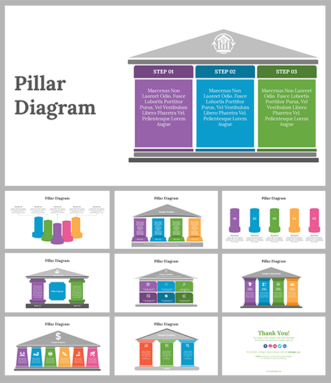 Pillar Diagram PowerPoint And Google Slides Themes