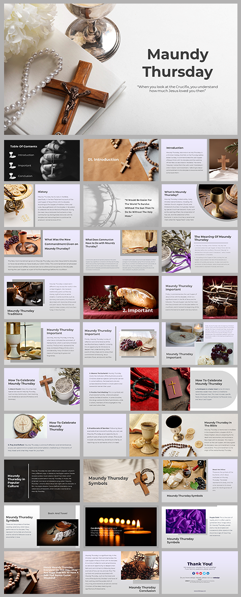 Maundy Thursday PowerPoint And Google Slides Themes