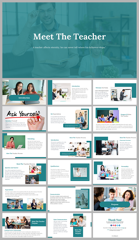Meet The Teacher PowerPoint And Google Slides Template