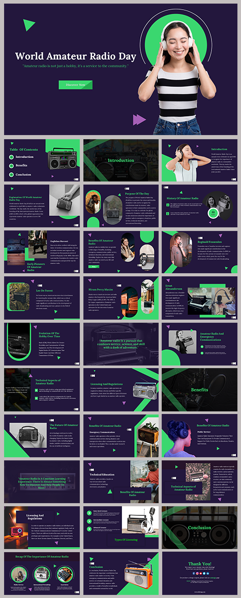 World Amateur Radio Day PowerPoint And Google Slides Themes