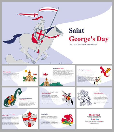 Saint Georges Day PowerPoint And Google Slides Themes
