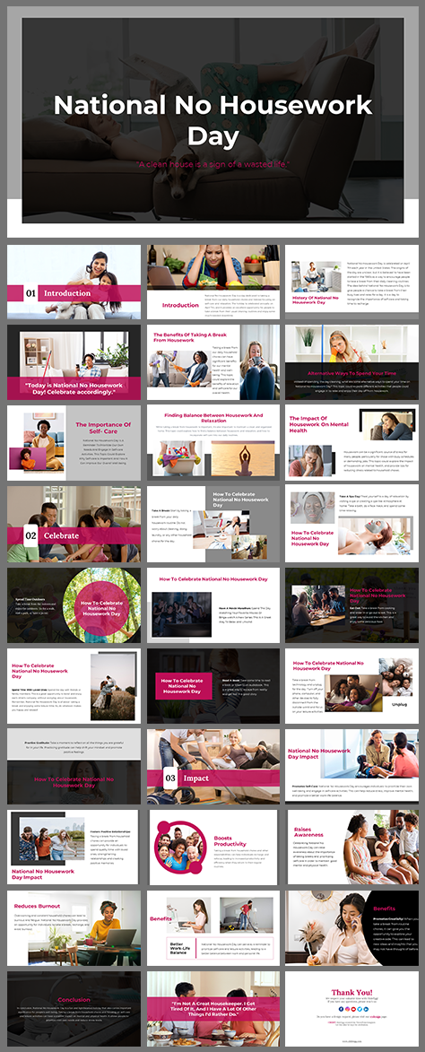 National No Housework Day PPT And Google Slides Themes