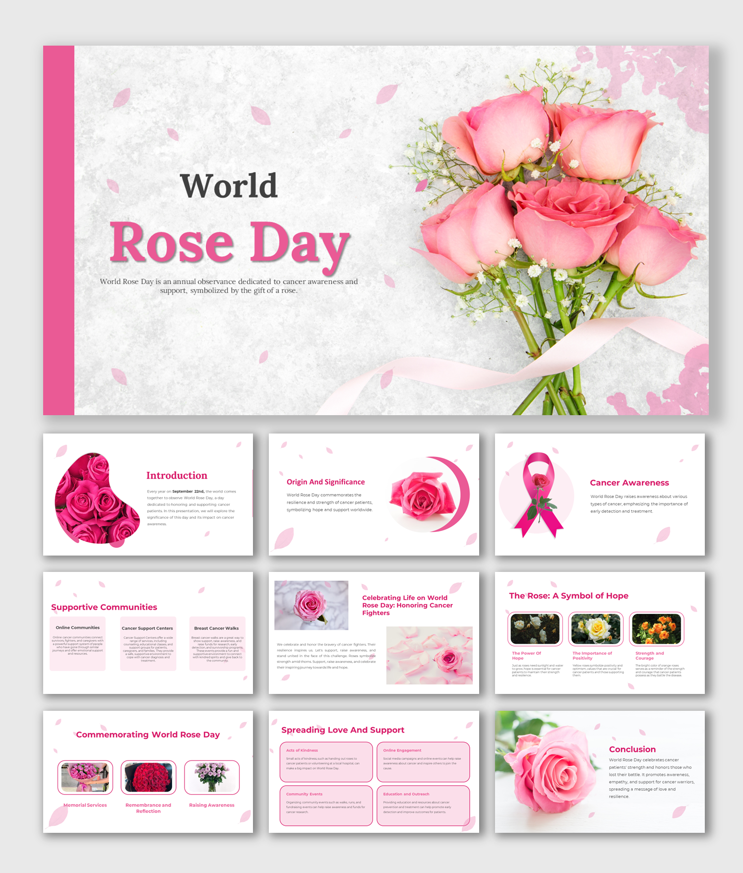 World Rose Day Presentation And Google Slides Templates