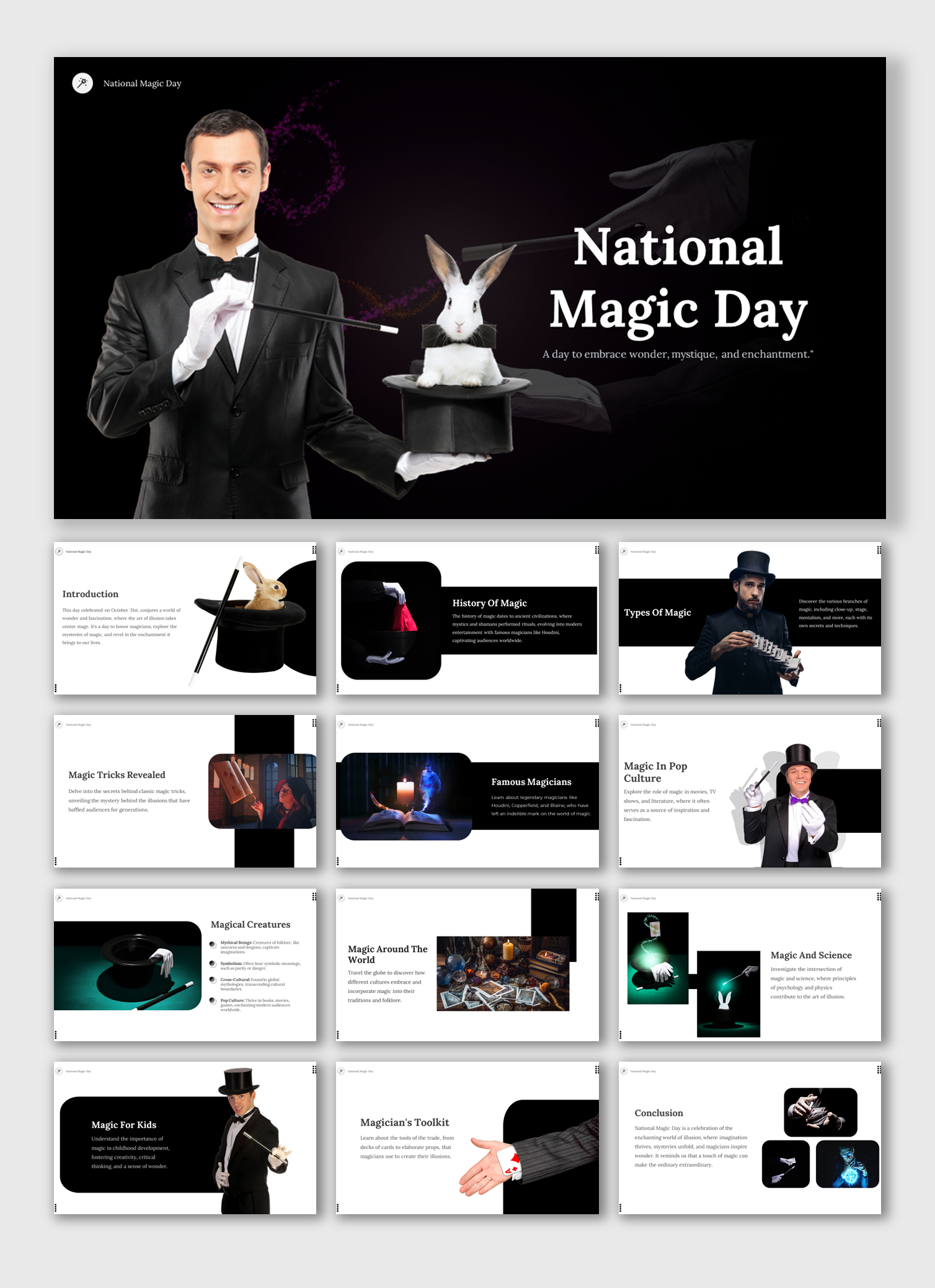 National Magic Day Presentation And Google Slides Templates